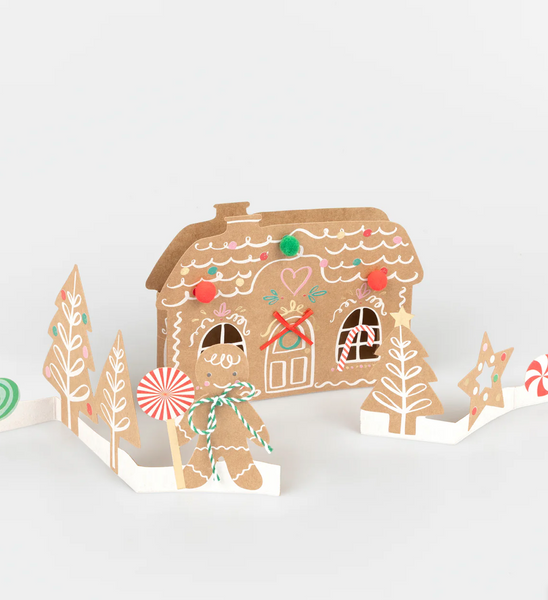 Meri Meri Pop-Up Gingerbread Scene Card – House of AnLi