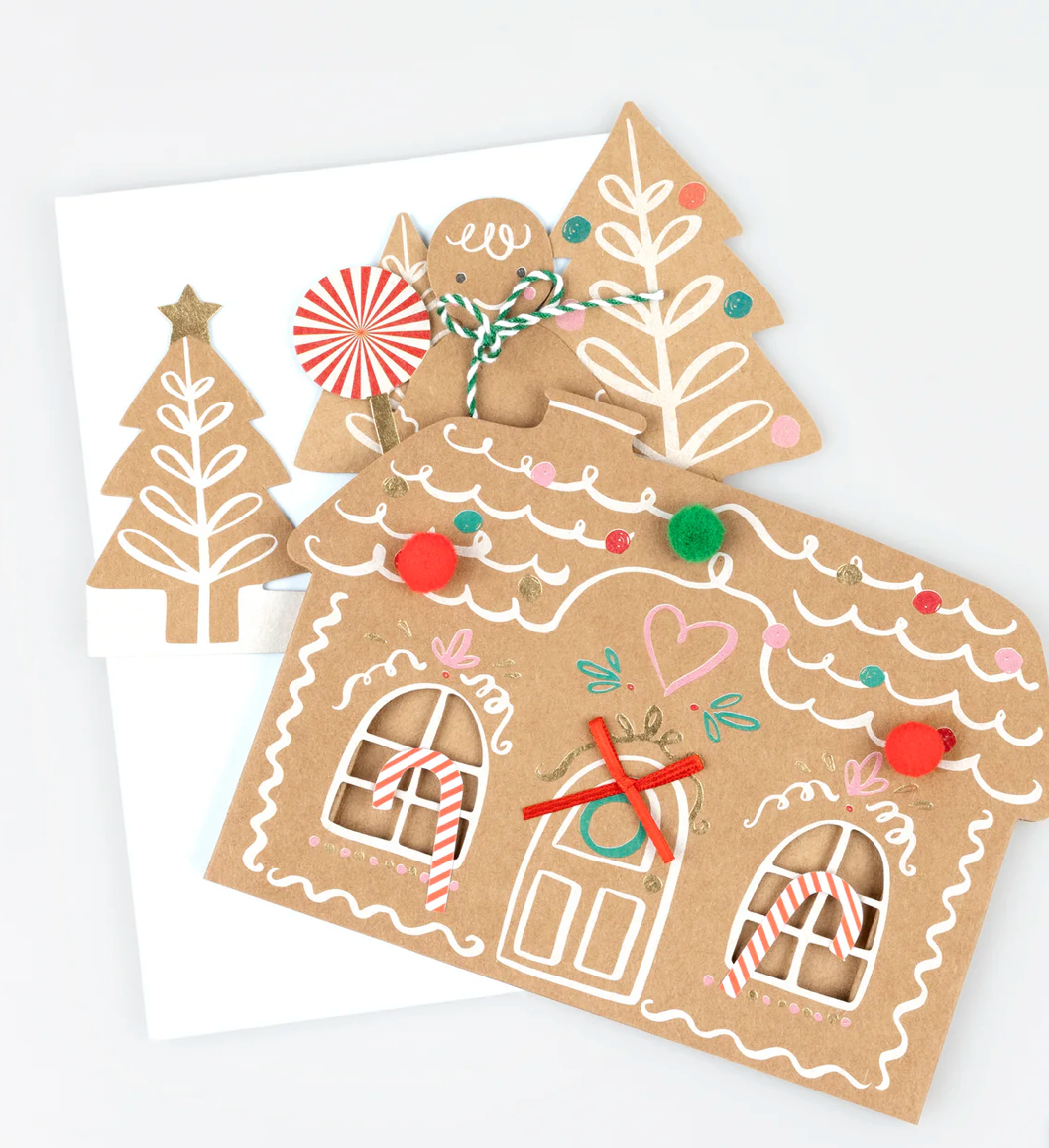 Meri Meri Pop-Up Gingerbread Scene Card – House of AnLi